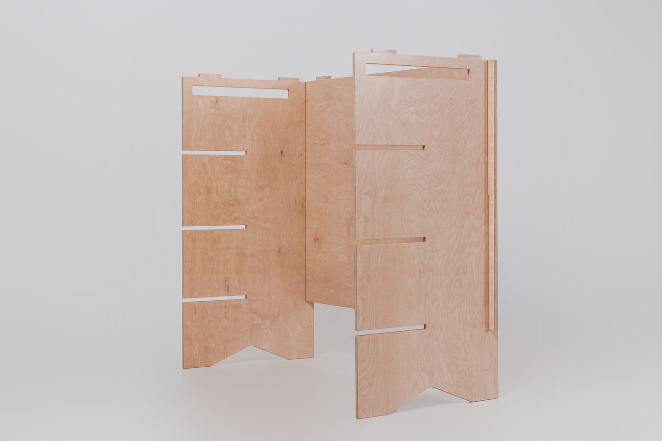 Portable Counter Display Natural 2 shelves – Cartssify