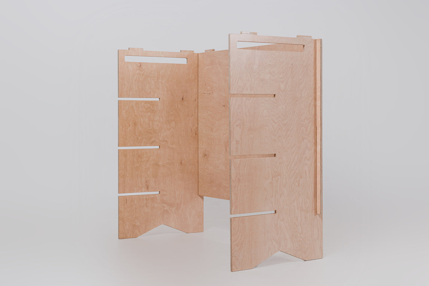 Portable Counter Display Natural 2 shelves – Cartssify