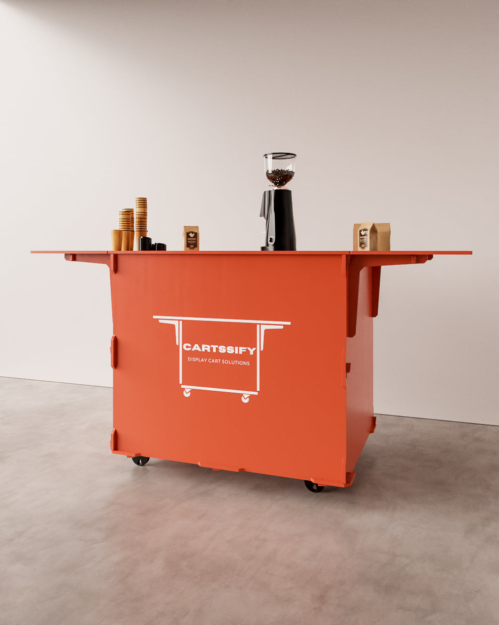 Effortless Mobility with Our Customizable Mobile Display Cart – Cartssify